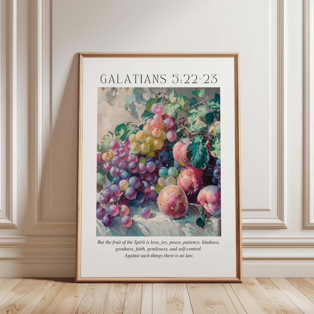 Fruit of the Spirit Wall Art Galatians 5:22-23 Printable • Christian ...