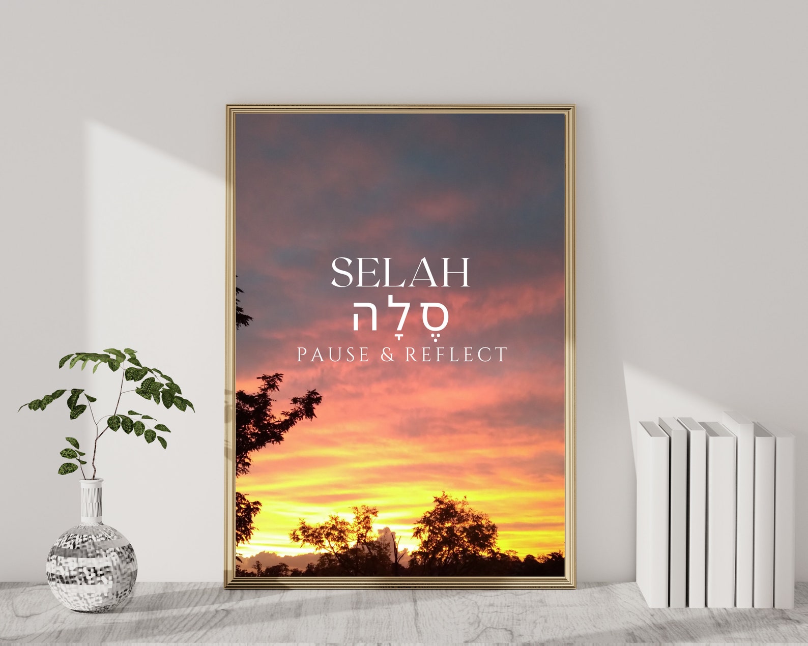 SELAH Wall Art Printable Selah Psalms Wall Art Modern Home - Etsy Australia