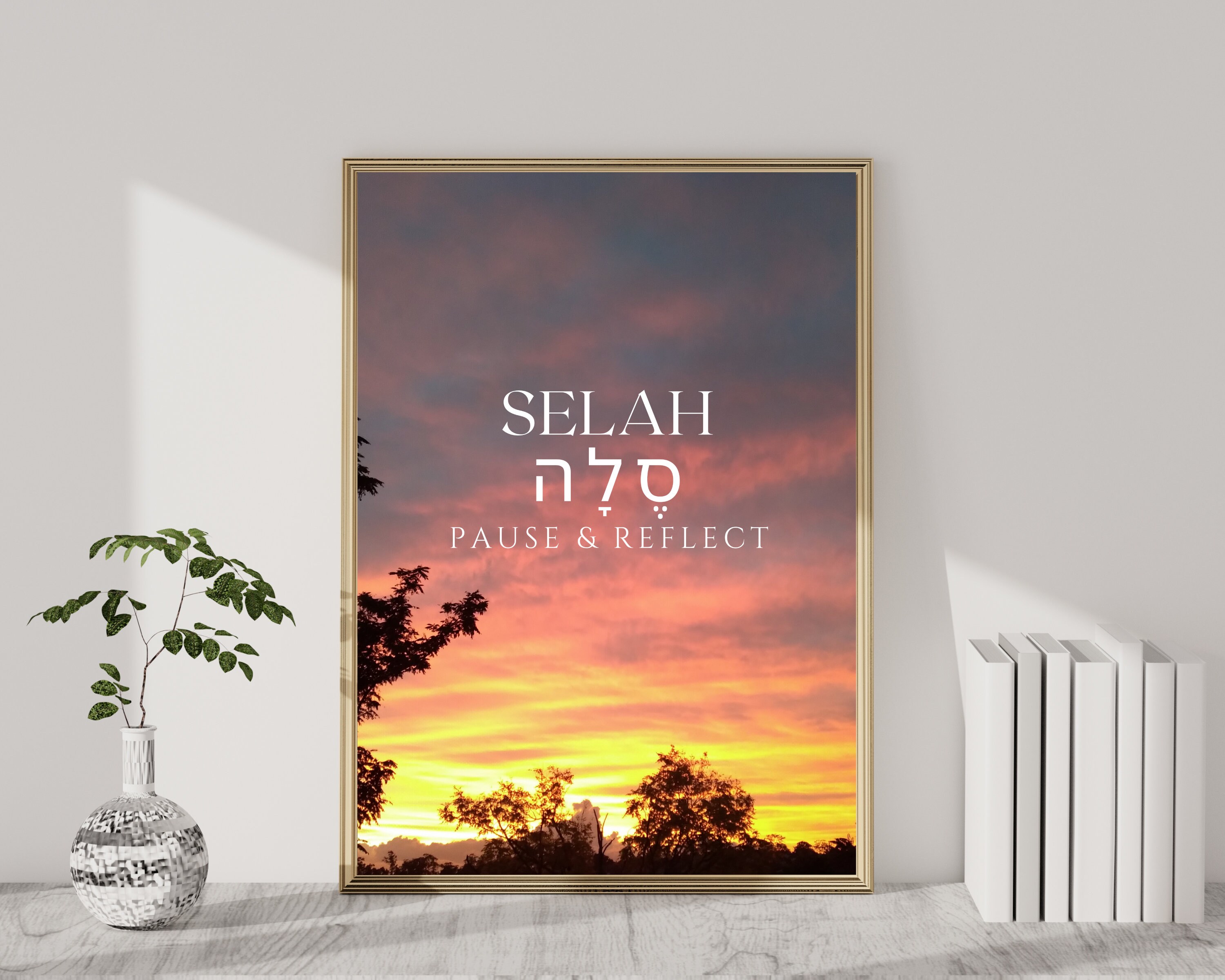 SELAH Wall Art Printable Selah Psalms Wall Art Modern Home - Etsy Australia