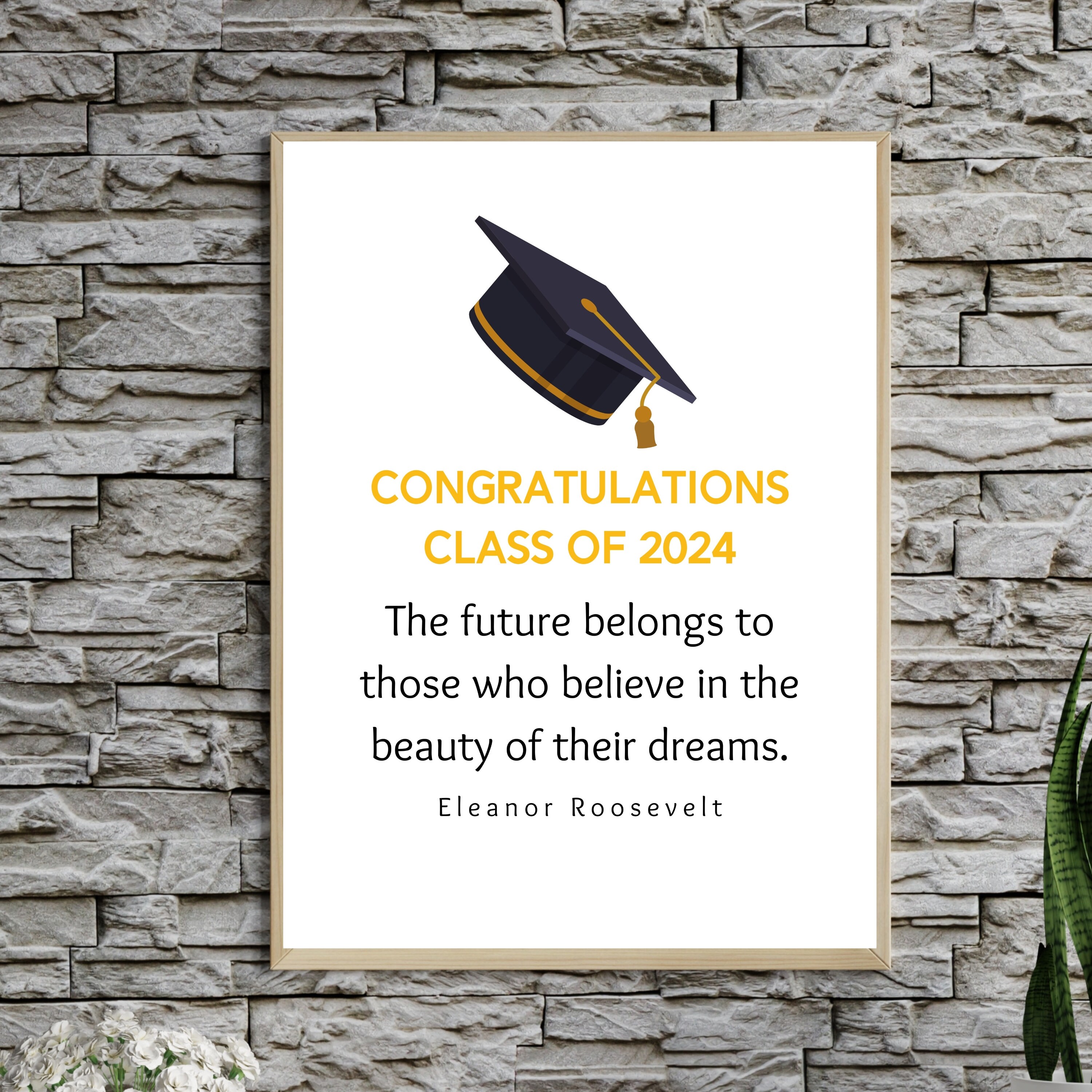 Graduation Printable Graduation Gift Ideas Inspirational Quote for New ...