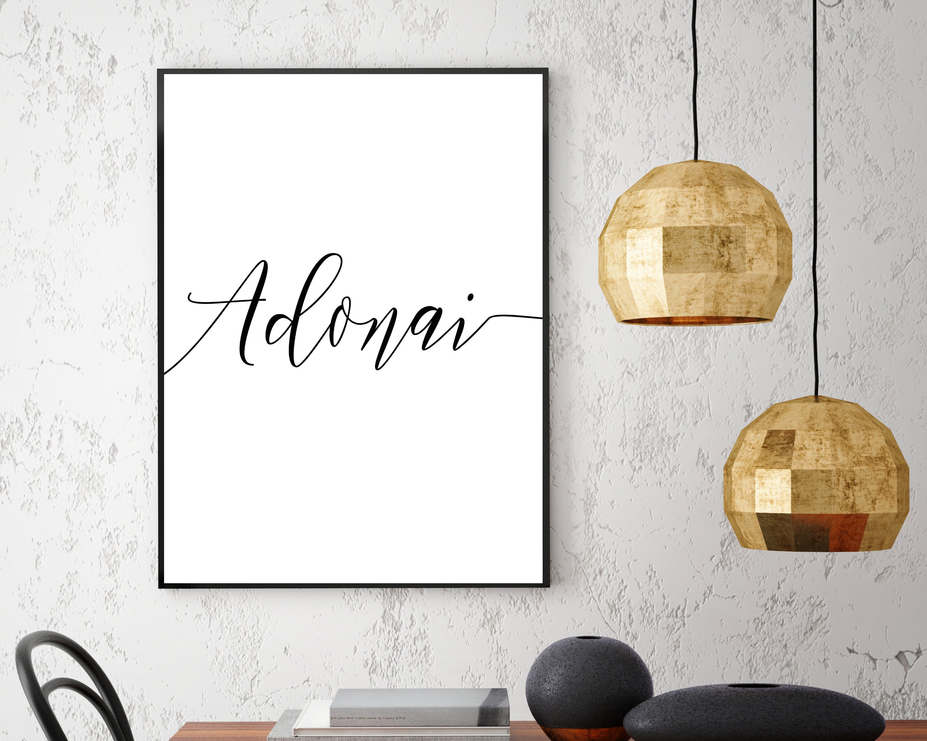 Adonai Wall Art Name of God Hebrew Names of God Adonai - Etsy Australia