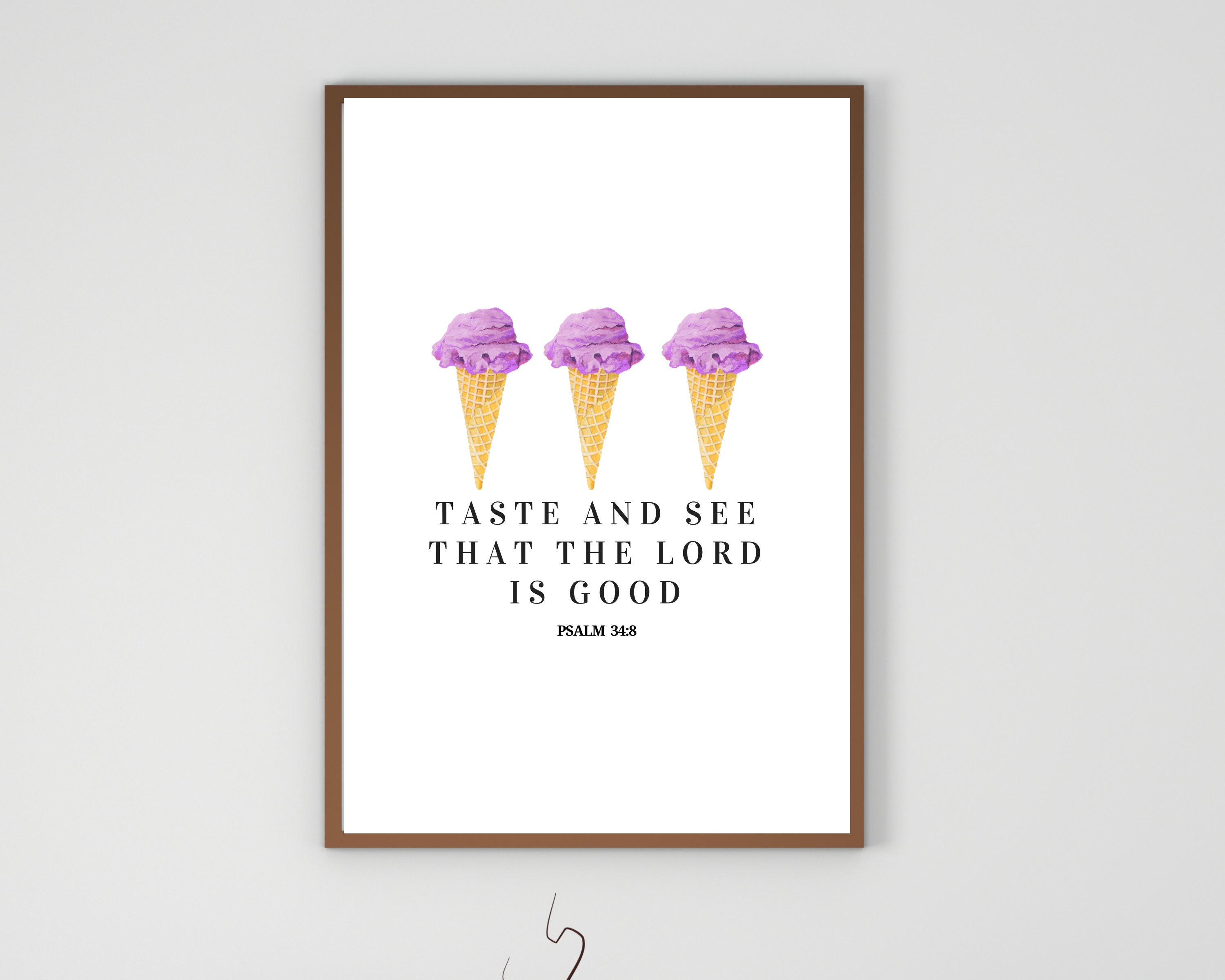 Taste And See That The LORD Is Good Bible Verse Psalm 34:8 | Etsy