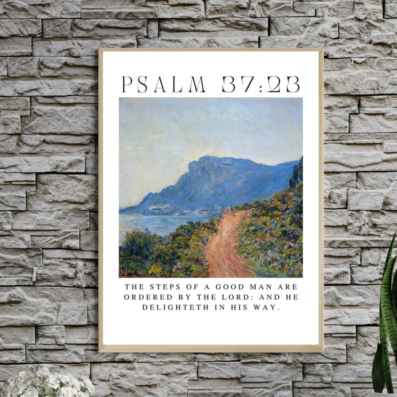 The Steps of a Good Man Psalm 37:23 Bible Verse, Faith-inspired ...