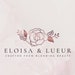 Rose Flower Logo Design, Bohemian Home Decor Logo, Scent Business Logo ...