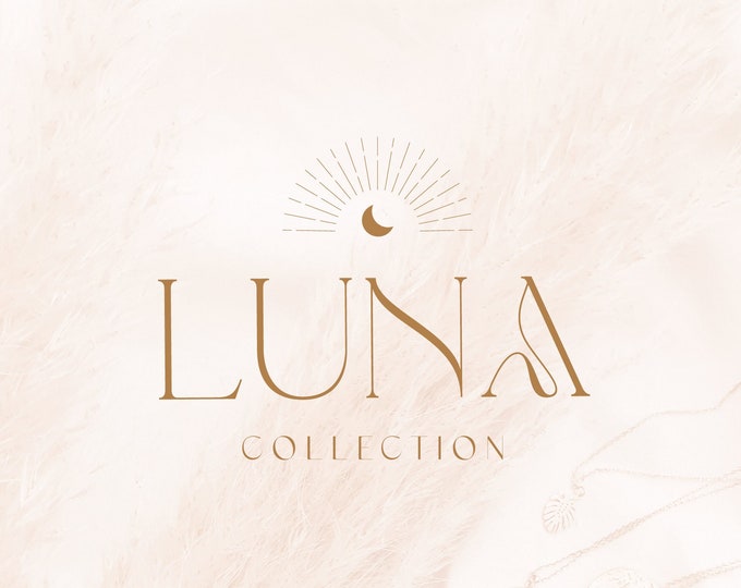Moon Logo, Life Coach Logo, Luna Logo, Counseling Logo, Spiritual Logo ...