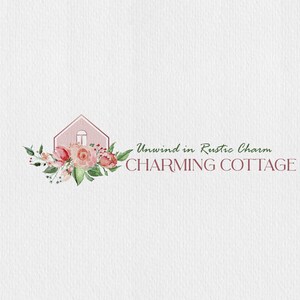 Real Estate Logo, Cottage Logo Design, Wedding Venue Logo, Rustic House ...