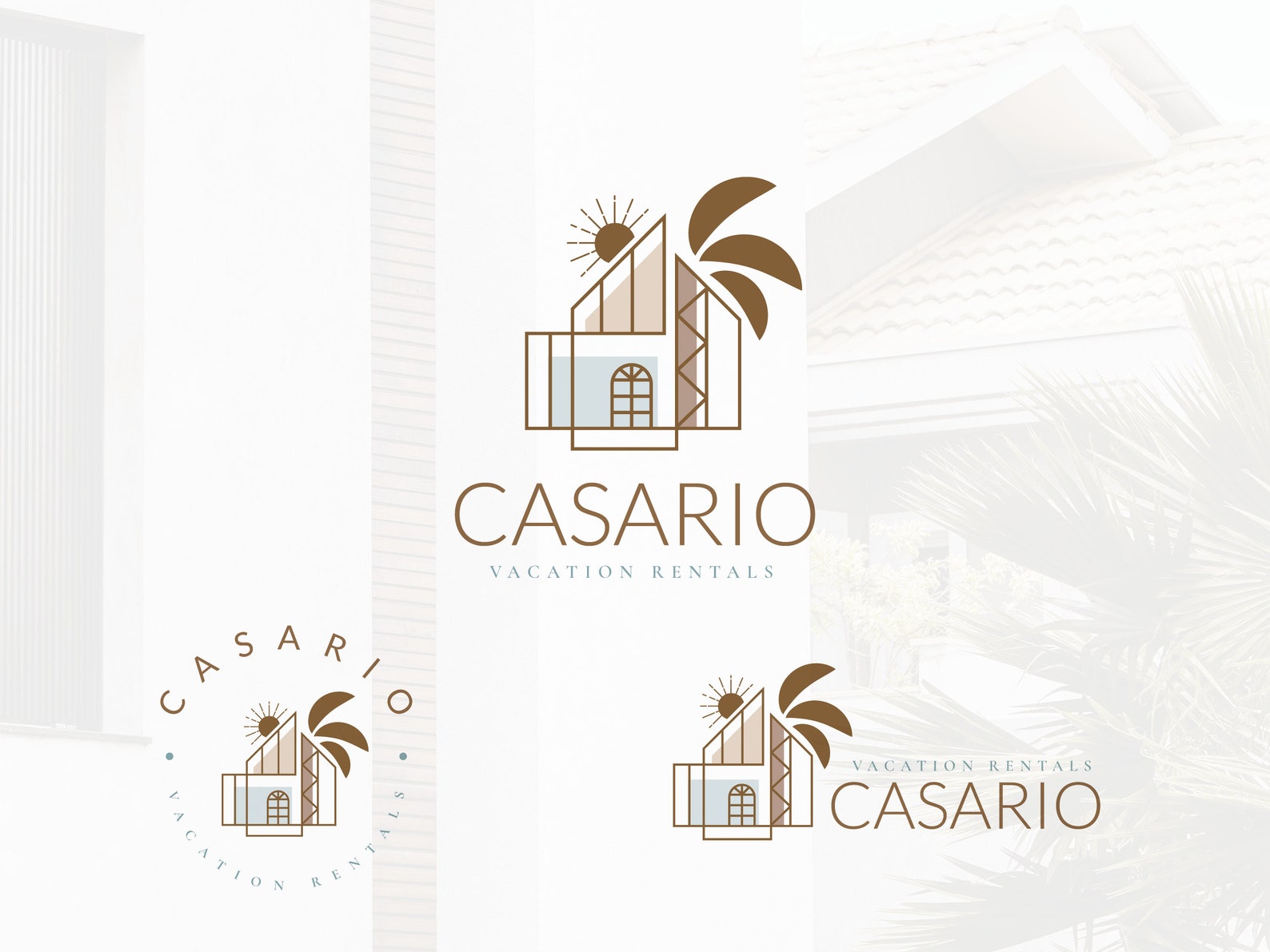 Vacation Rental Logo, House Symbol Design, Airbnb Logo, Abstract House ...