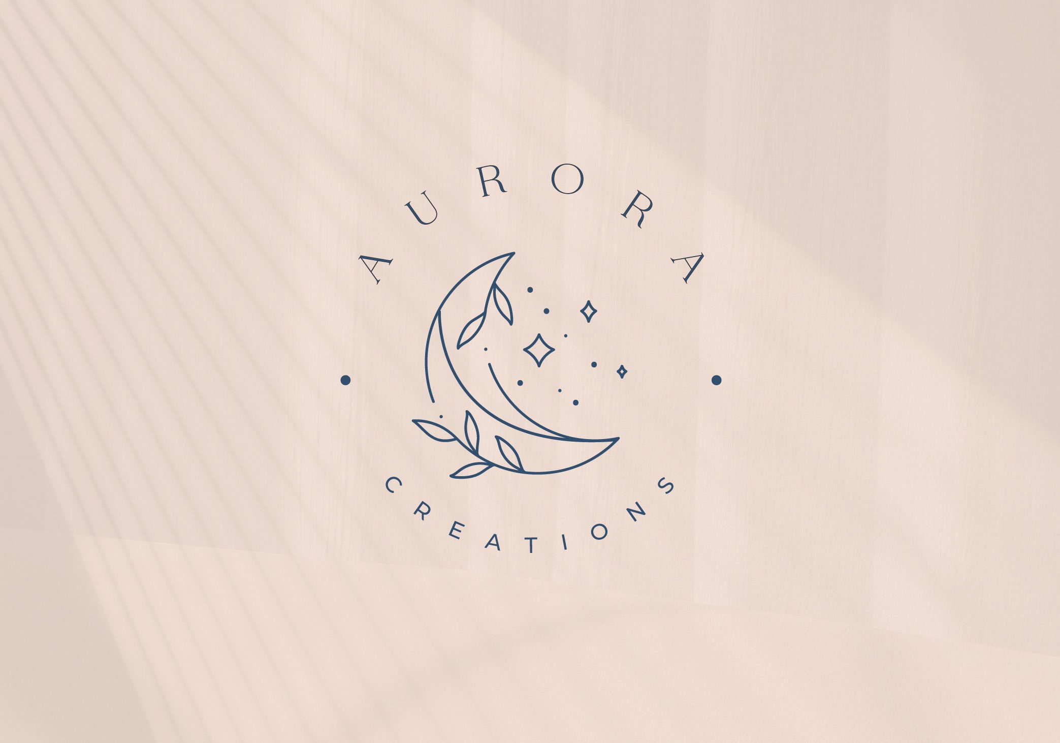 Magic Moon Logo Minimal Celestial Logo Spiritual Logo Stars - Etsy