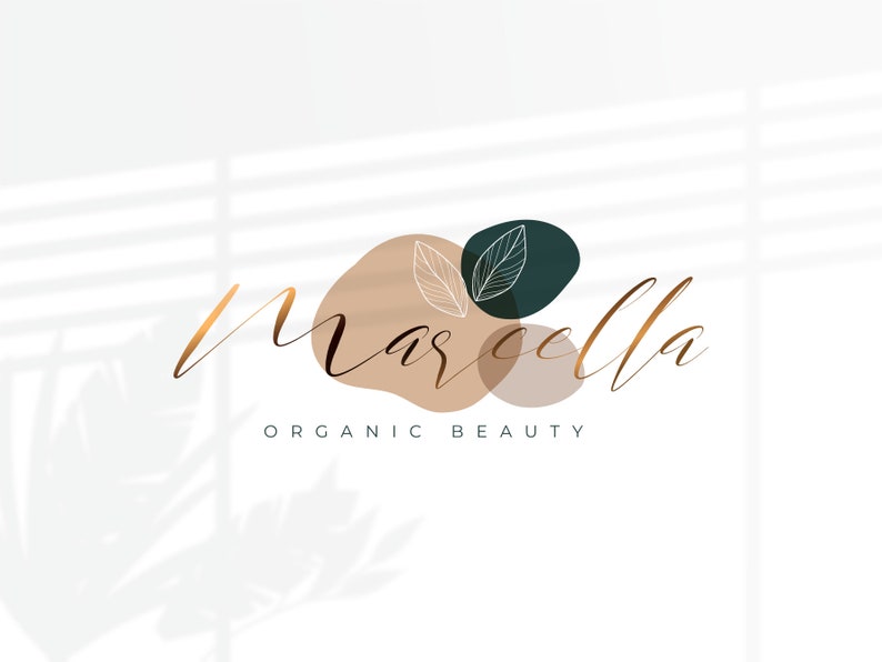 Coaching Logo Design Beauty Logo Organic Skincare Logo Leaf | Etsy