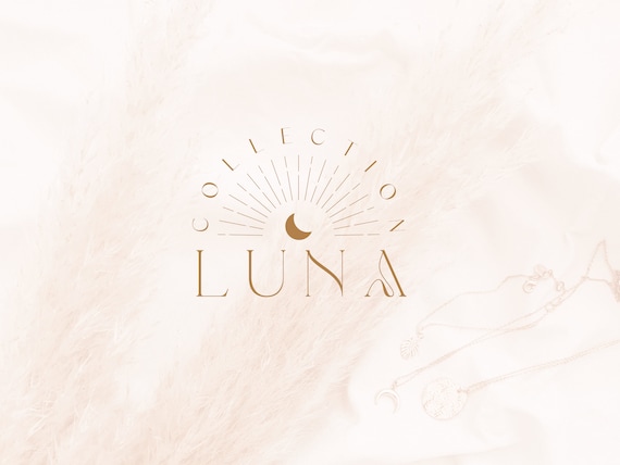 Logotipo De Diseño De Luna Moderno, Juguetón, Media Diseño De Logo