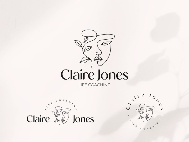 Face Logo Design Abstract Face Logo Face Lineart Logo Mental | Etsy