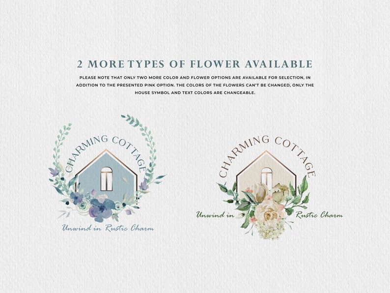 Real Estate Logo Cottage Logo Design Wedding Venue Logo - Etsy