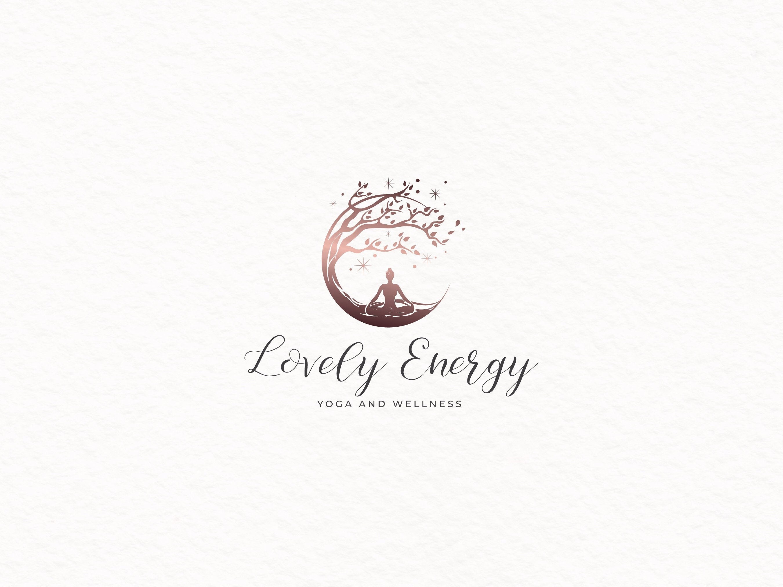 Yoga Logo, Meditation Logo, Life Coach Logo, Tree Logo, Wellness Logo ...
