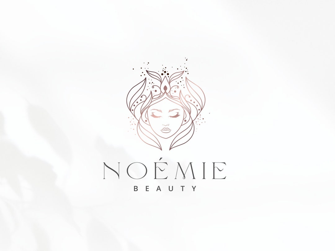 Woman Nature Logo, Goddess Logo, Mermaid Logo Spiritual Logos, Face ...