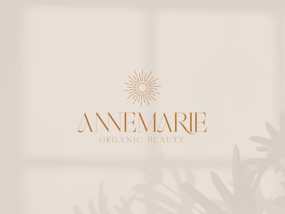 Sun Logo, Life Coach Logo, Boho Sunburst Logo, Sun Rays Logo ...