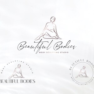 Body Sculpting Logo Design, Woman Body Logo Design, Woman Silhouette ...