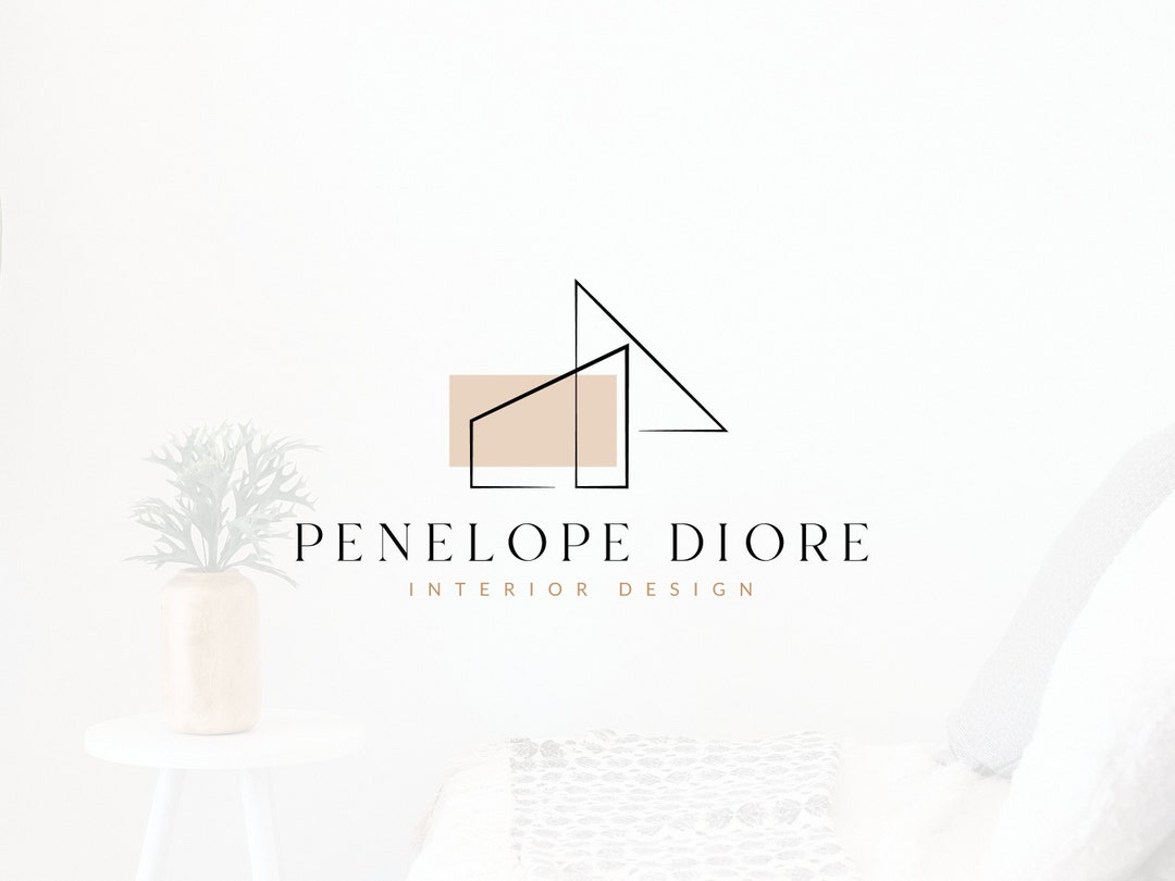 Interior Design Logo, Luxury Real Estate Logo, House Logo Design ...