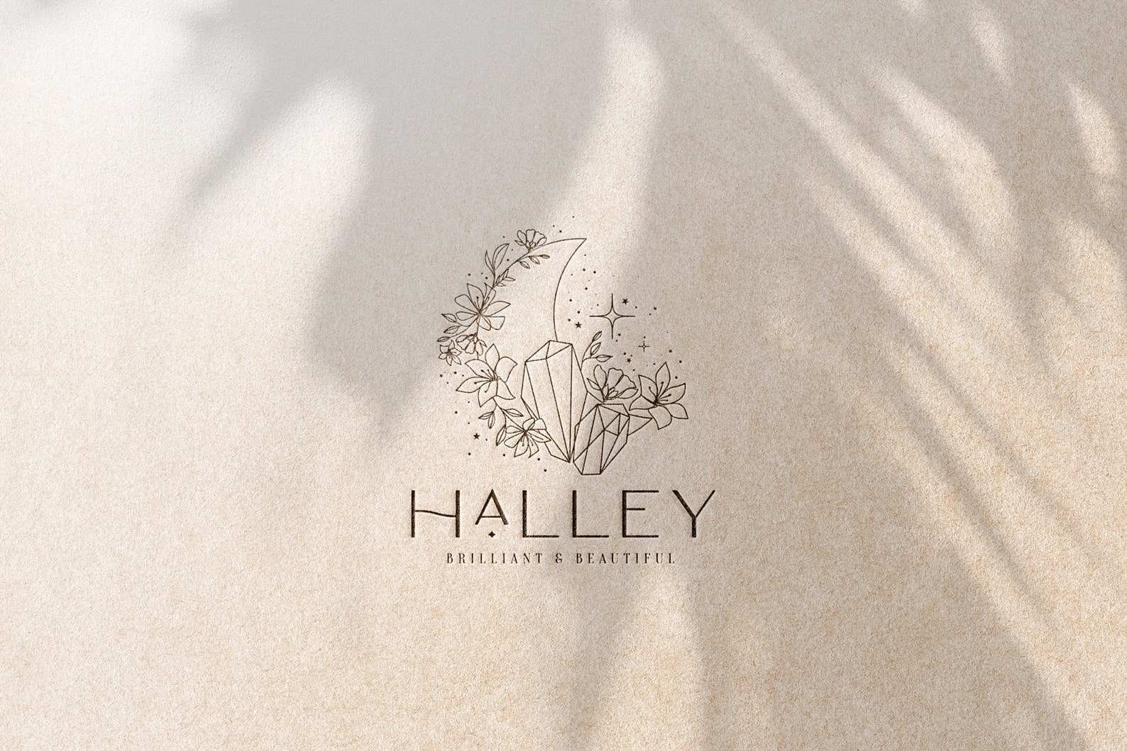 Crystal Moon Logodiamond Logo Gem Logojewelry Logo - Etsy