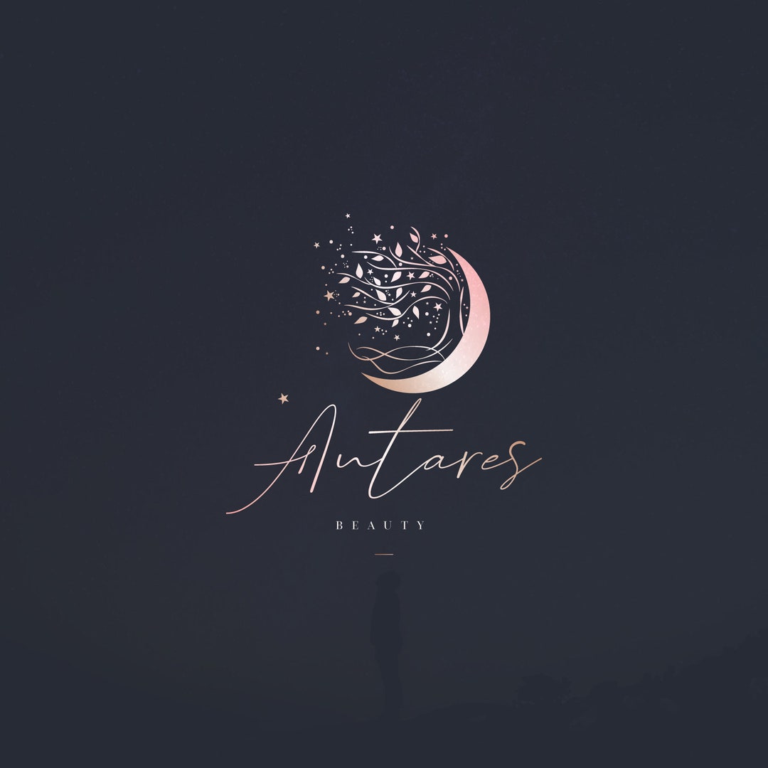 Magic Tree Logo, Spiritual Logo, Stars Logo, Moon Logo, Spiritual Logo ...
