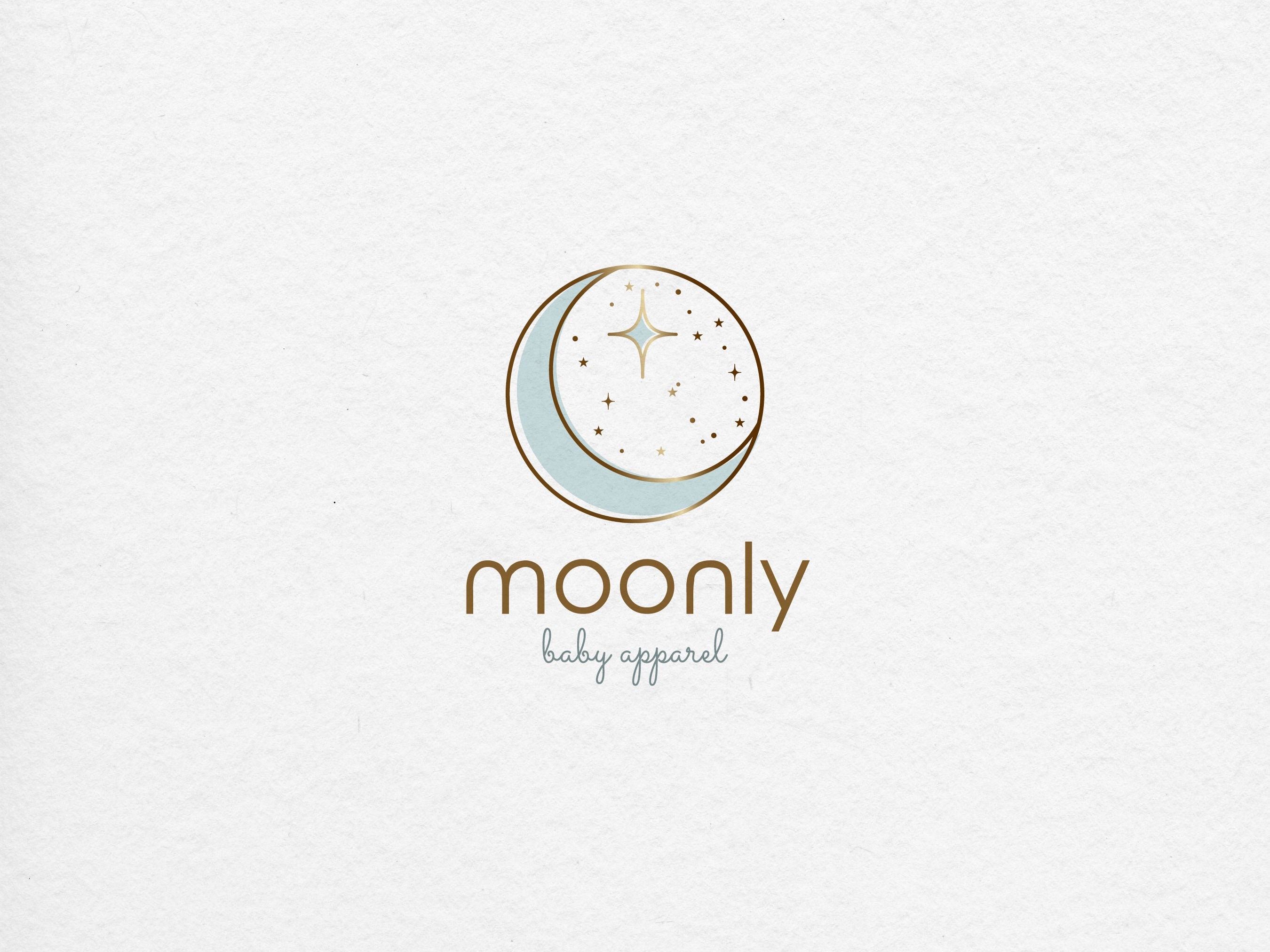 Gold Moon Logo Baby Logo Baby Boutique Logo Baby Moon Logo - Etsy