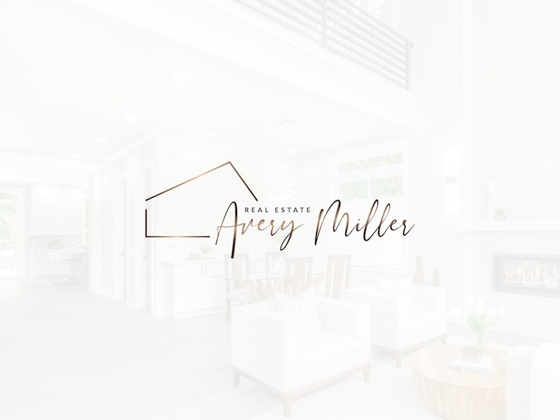 Typography Real Estate Logo, House Logo Design, Minimal Real Estate ...