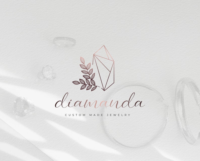 Crystal Logo,diamond Logo, Gem Logo,jewelry Logo, Boho, Mystic Logo ...