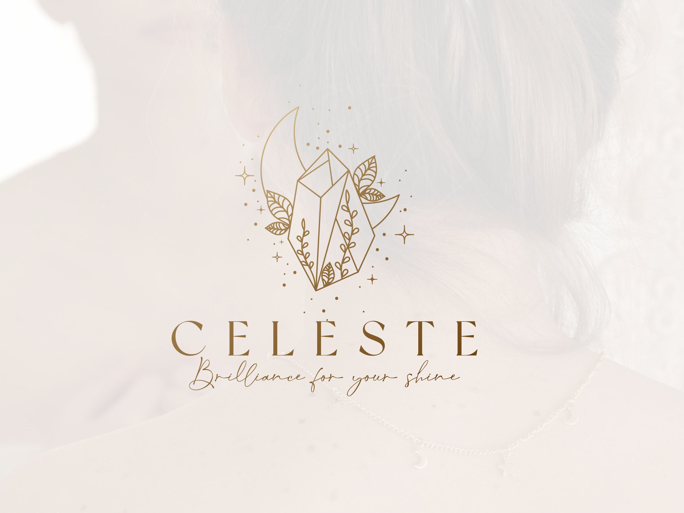 Crystal Logodiamond Logo Gem Logojewelry Logo Gemstone - Etsy