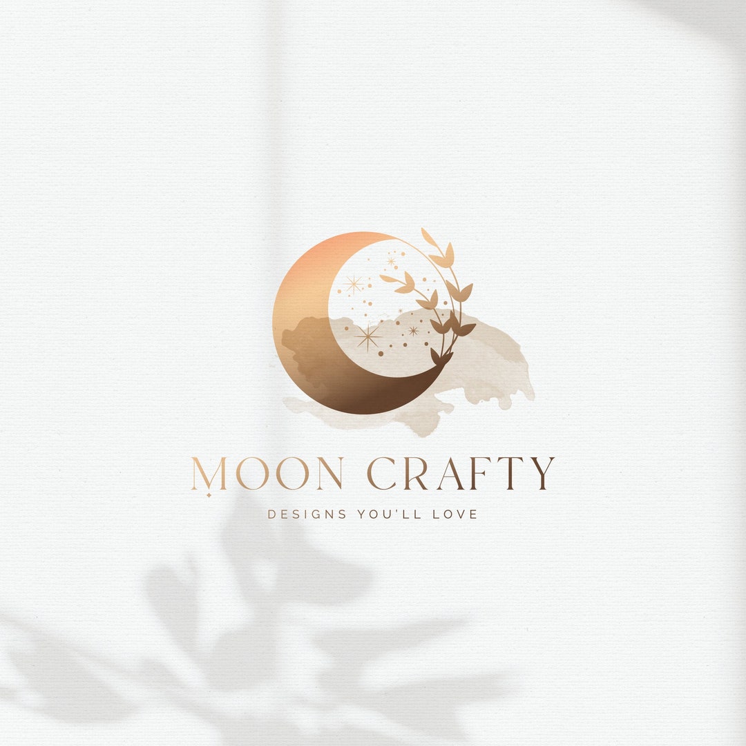 Magic Tree, Spiritual Logo Starts Logo, Moon Logo, Spiritual, Stardust ...