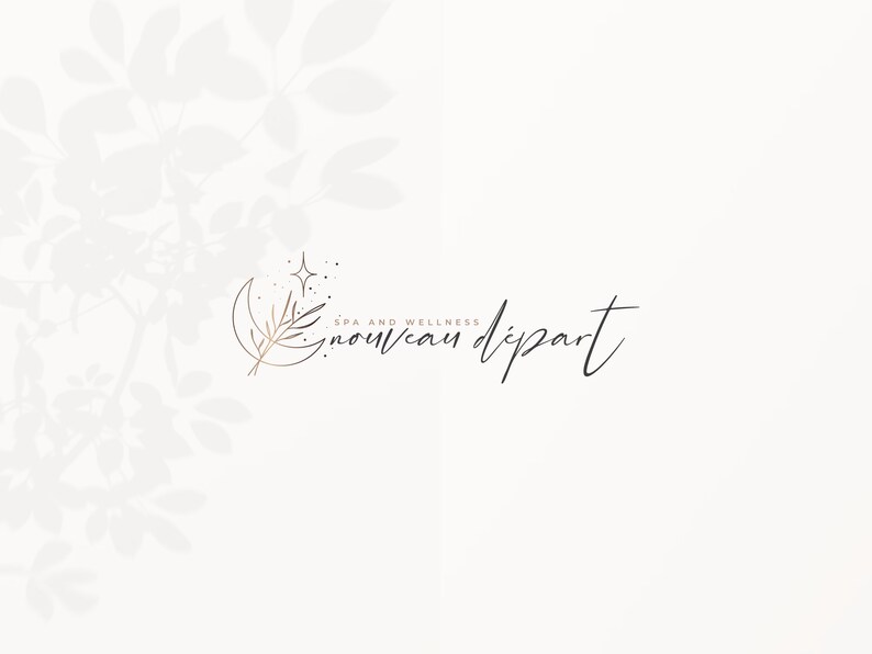 Gold Moon Logo Minimal Celestial Logo Spiritual Logo Stars - Etsy