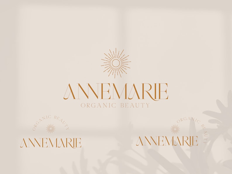 Sun Logo Life Coach Logo Boho Sunburst Logo Sun Rays Logo - Etsy