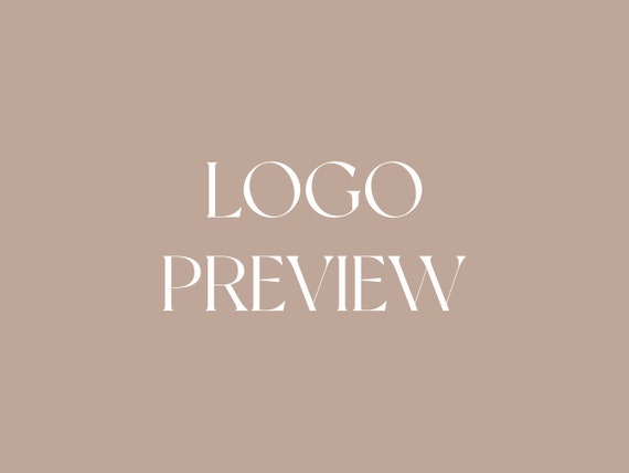 Premade Logo Preview | Etsy