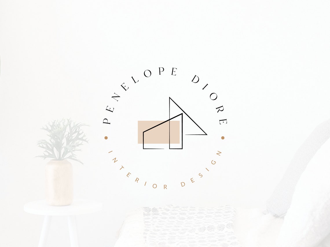 Interior Design Logo Luxury Real Estate Logo House Logo | Etsy