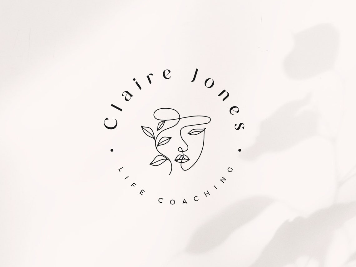 Face Logo Design Abstract Face Logo Face Lineart Logo Mental | Etsy