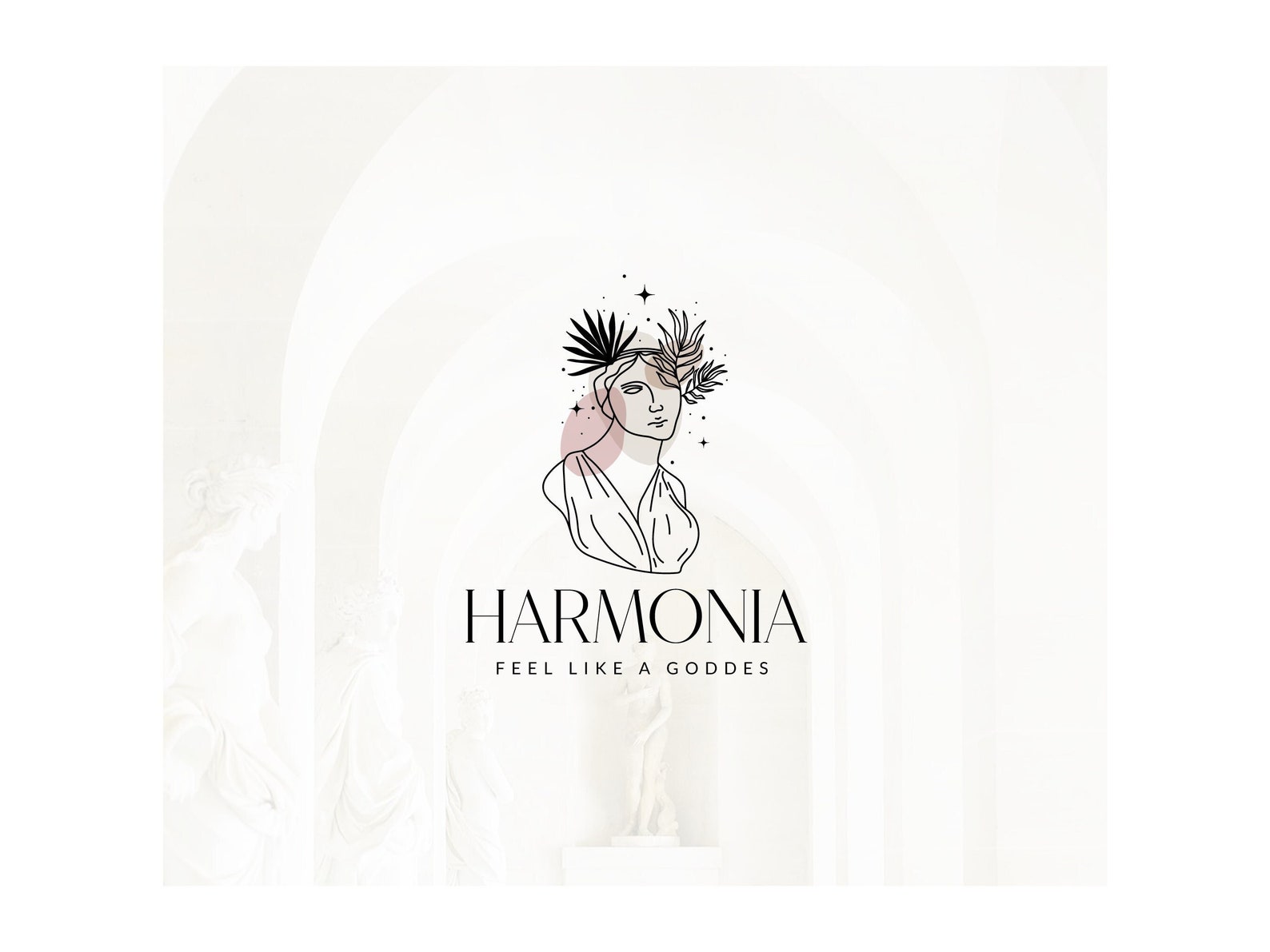 Woman Goddess Logo, Greek Mythology Logo, Greek Aesthetic Logo, Greek ...
