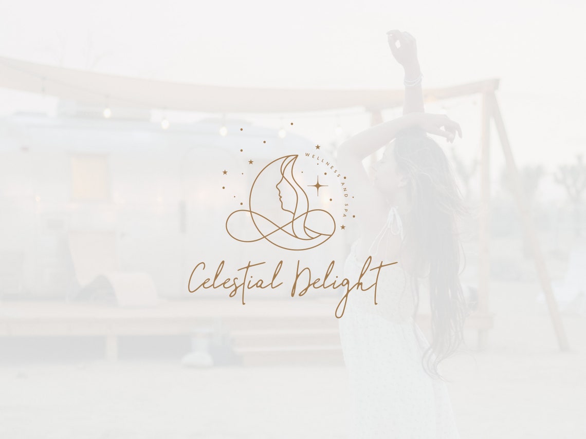 Woman Face Logo Goddess Logo Infinity Sign Spiritual | Etsy