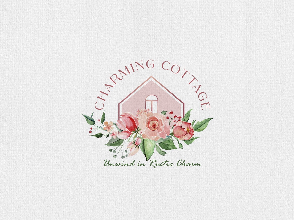 Real Estate Logo Cottage Logo Design Wedding Venue Logo - Etsy