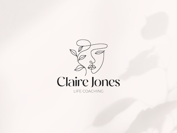 Face Logo Design Abstract Face Logo Face Lineart Logo Mental | Etsy