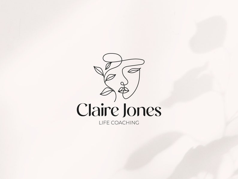 Face Logo Design Abstract Face Logo Face Lineart Logo Mental | Etsy