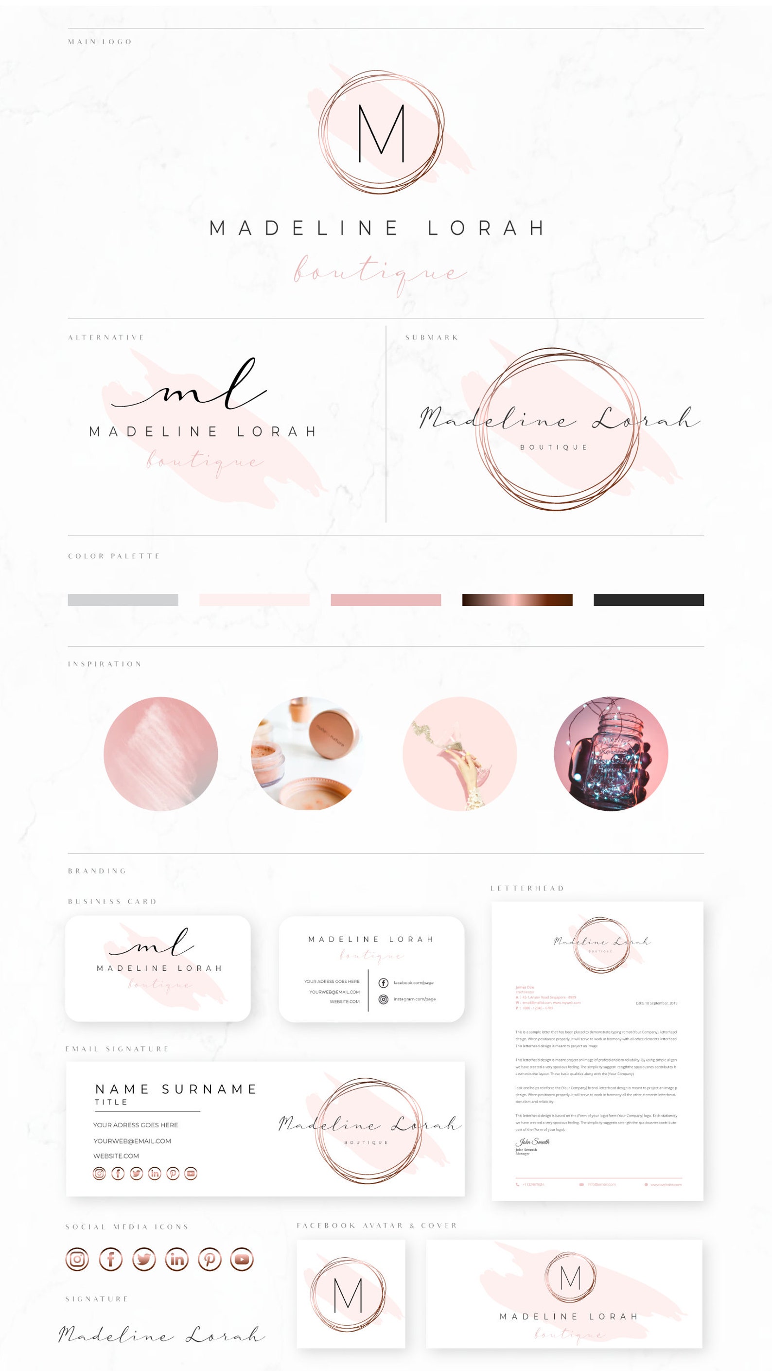 Beauty Logo Makeup Logo Wedding Logo Photography Logo | Etsy