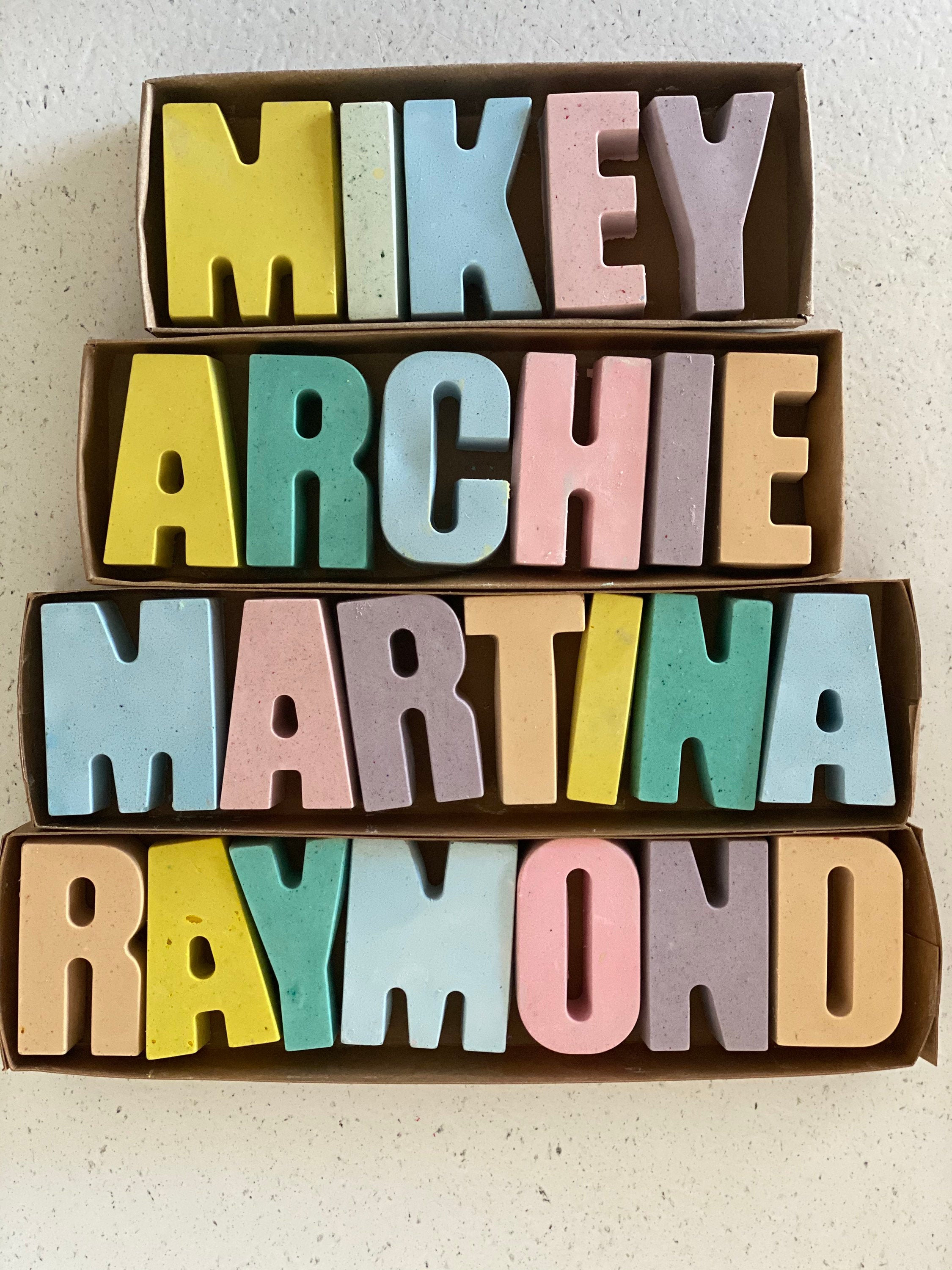 Personalised Name Chunky Chalk - Custom Handmade Chalk - Etsy Australia