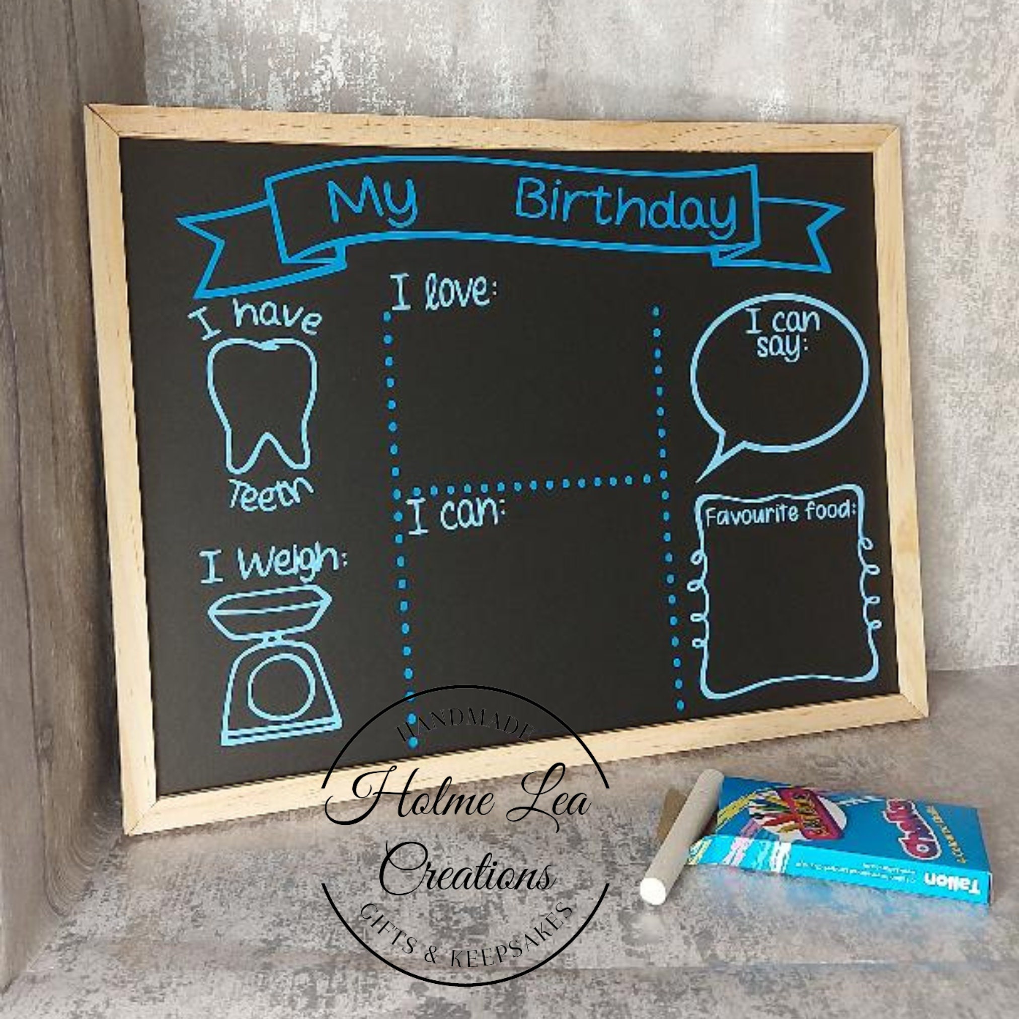 Child's Birthday Celebration Milestone Chalk Board - Etsy UK
