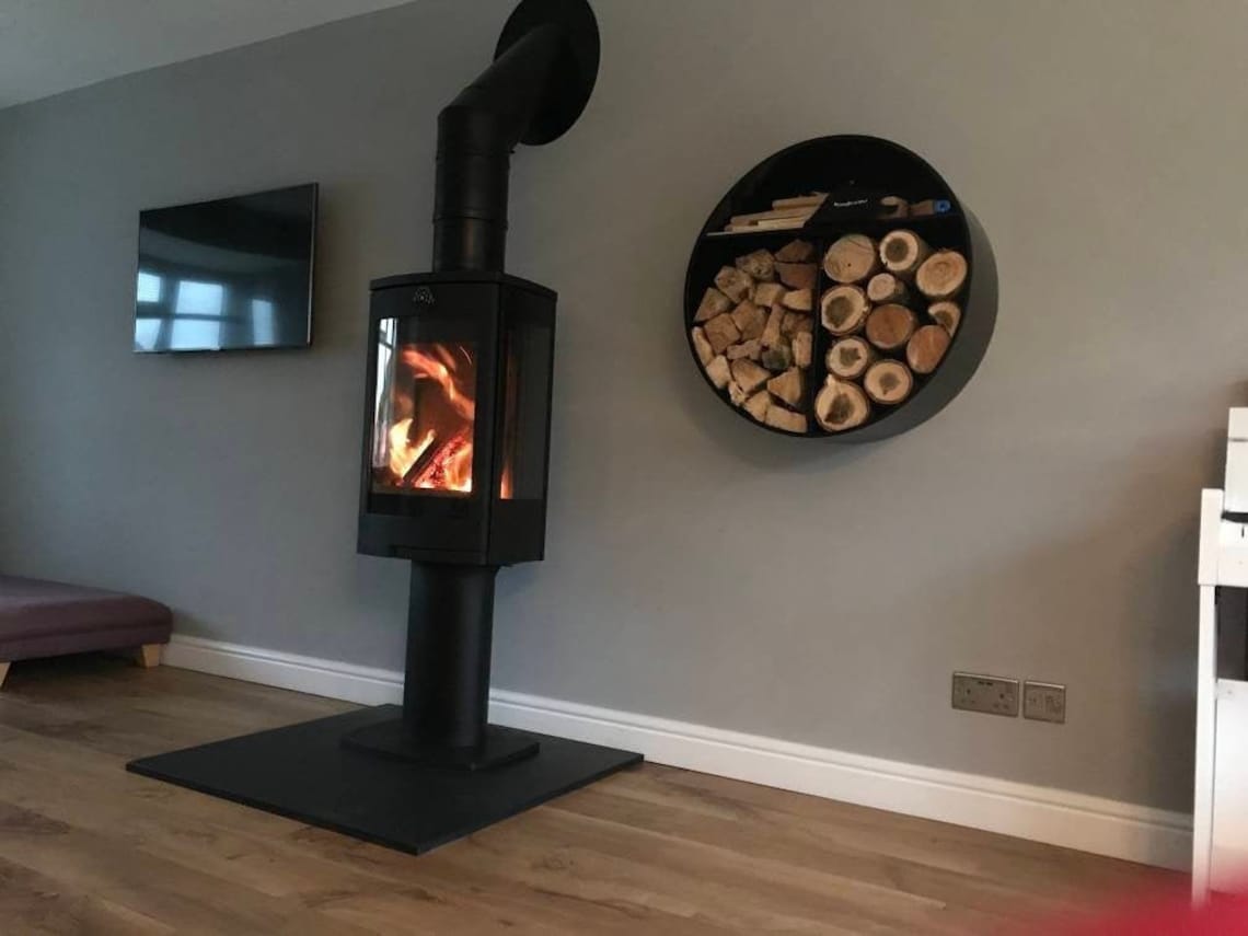 Log Store-large Log Holder-wall Mounted-farmhouse-kindling - Etsy UK