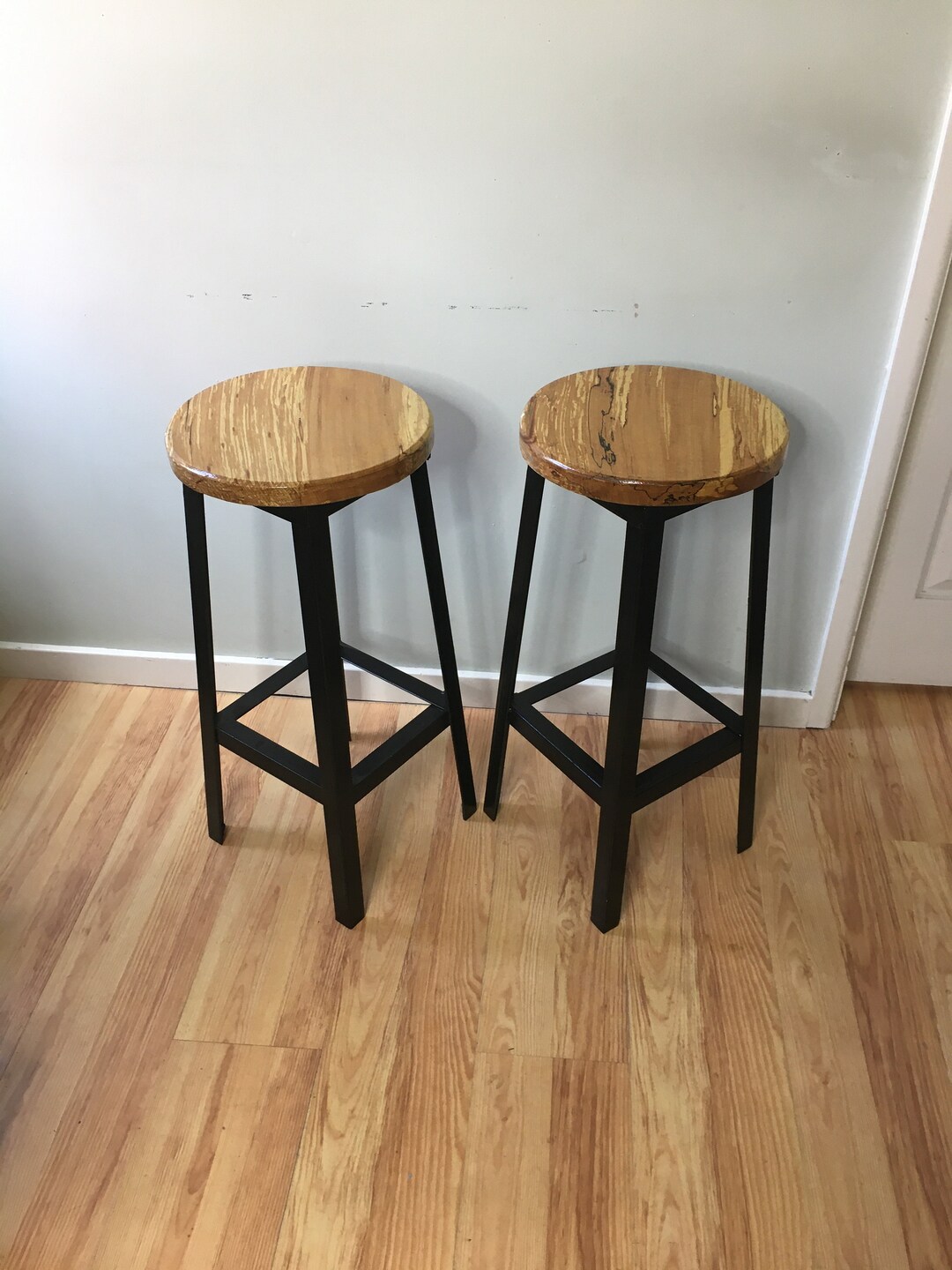 Bar Stools-kitchen Stools-games Room Stools- Seats-natural Wood-beech ...