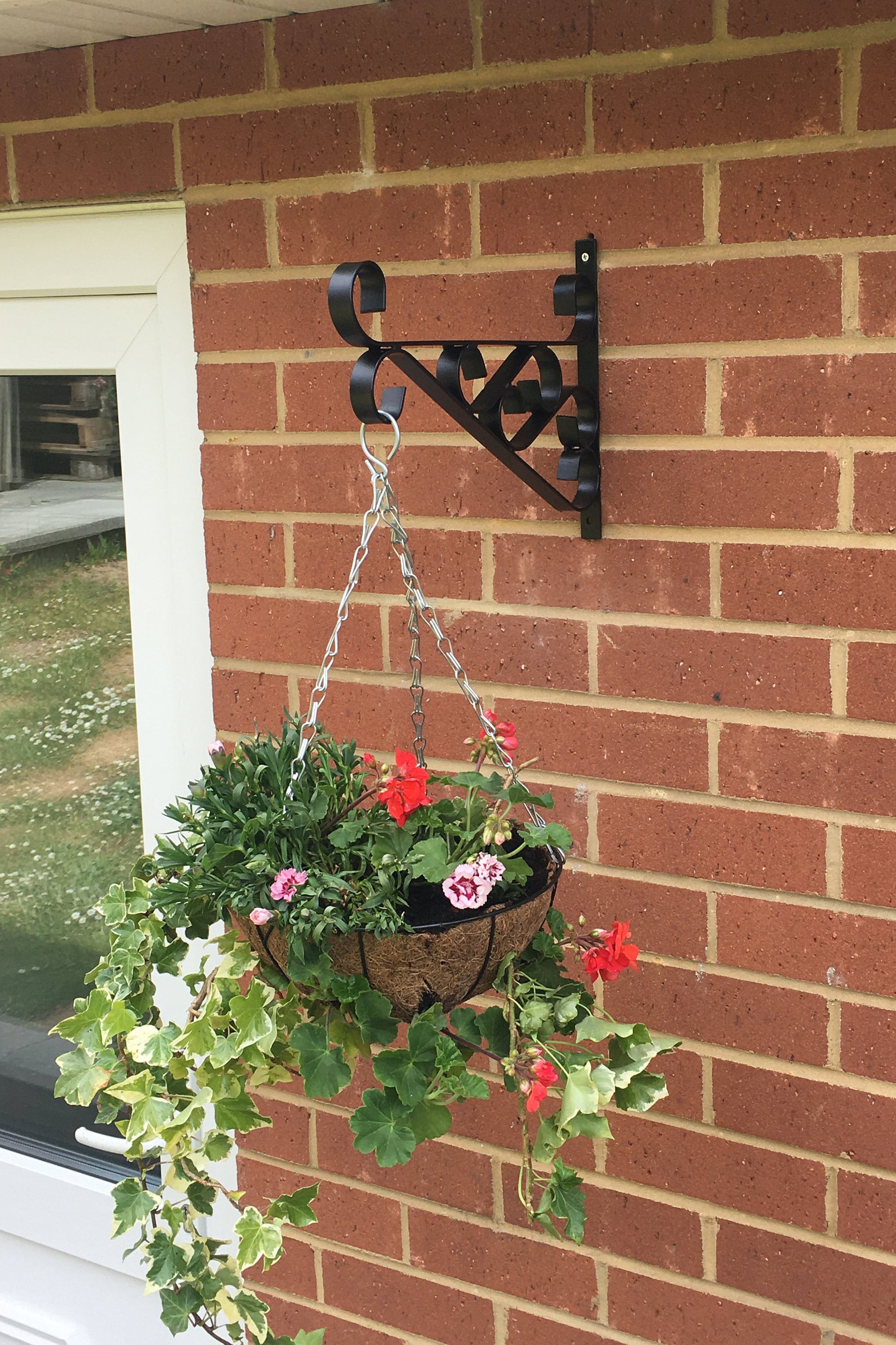 Hanging Basket Bracket-hanging Flower Basket Bracket-wall - Etsy UK