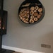 Log Store-large Log Holder-wall Mounted-farmhouse-kindling Store ...