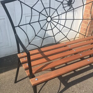 Garden Bench-handmade Garden Bench-spiders-reclaimed Wood Bench-adult ...