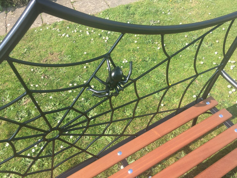 Garden Bench-handmade Garden Bench-spiders-reclaimed Wood Bench-adult ...