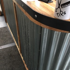 Garden Bar- Rustic Garden Bar-industrial Bar - Drinks Bar- Corrugated ...