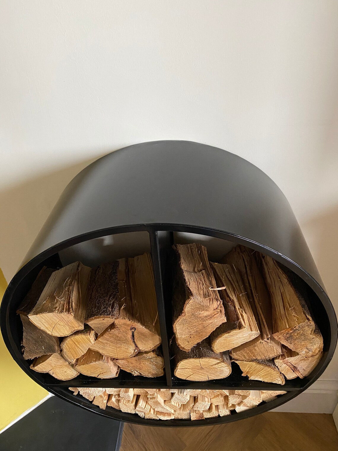 Log Store-log Holder-wall Mounted-handcrafted Log - Etsy