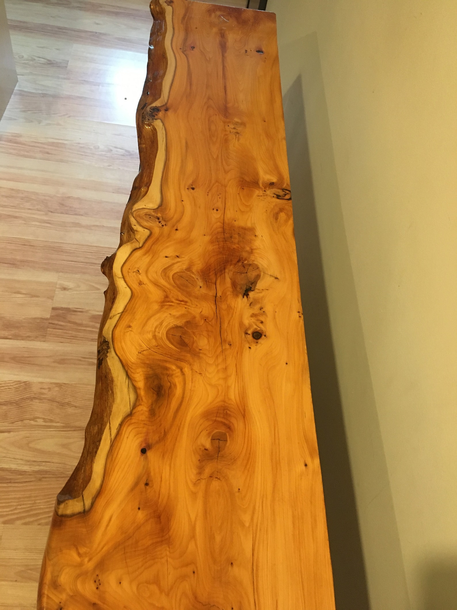 Hallway Table-yew Wood-farmhouse-console Table-hallway-entryway Table ...